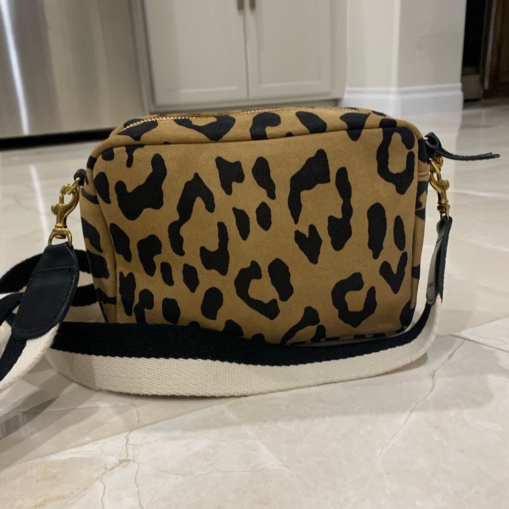 Clare V. Midi Sac Animal Leopard Print Leather Should… - Gem